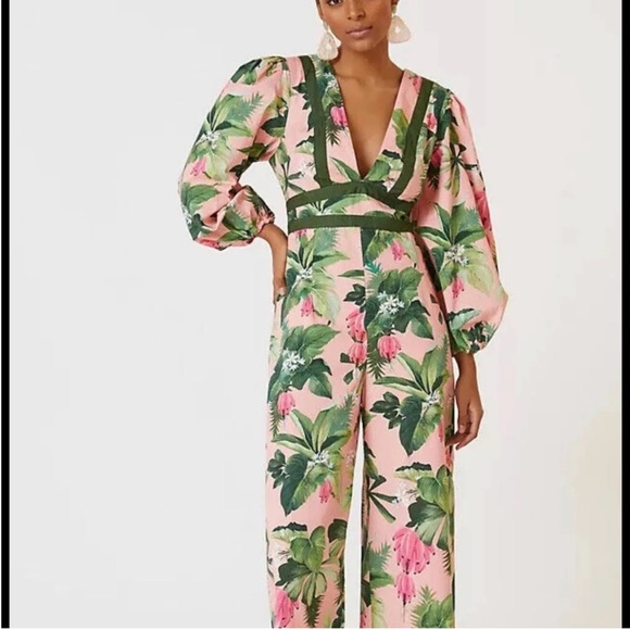 FARM Rio | Pants & Jumpsuits | Nwt Farm Rio Jumpsuit Size Xl | Poshmark